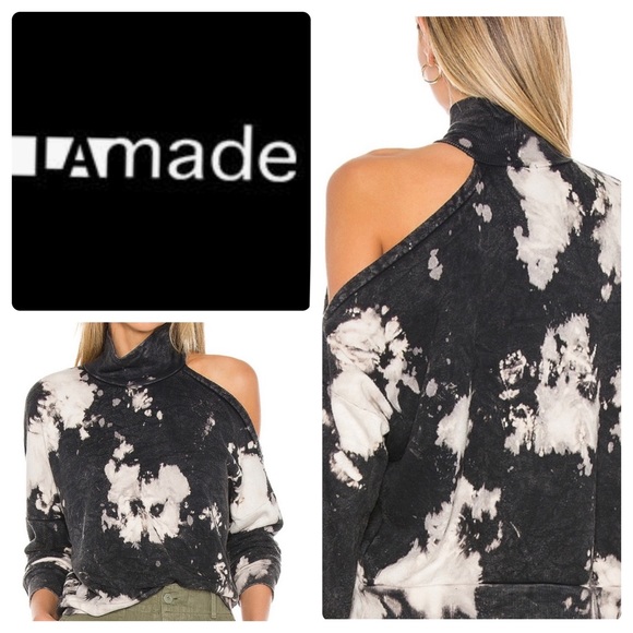 LA made | Tops | La Made Essex Cold Shoulder Tie Dye Swestshirt | Poshmark
